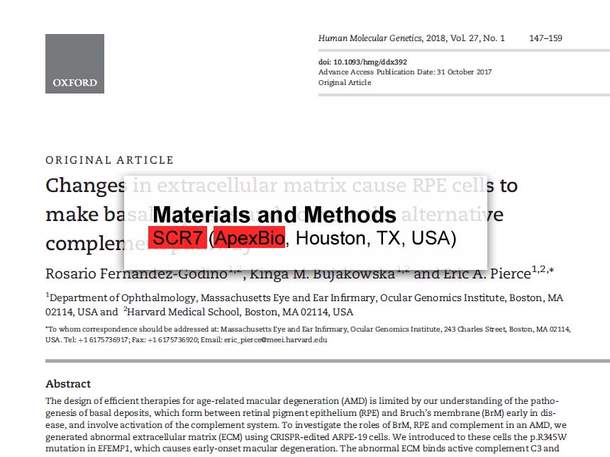 SCR7 - DNA Ligase IV Inhibitor for DNA Repair | APExBIO