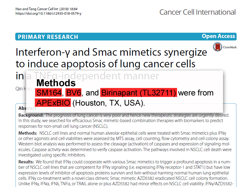 APExBIO - SM-164|Anticancer agent|CAS# 957135-43-2
