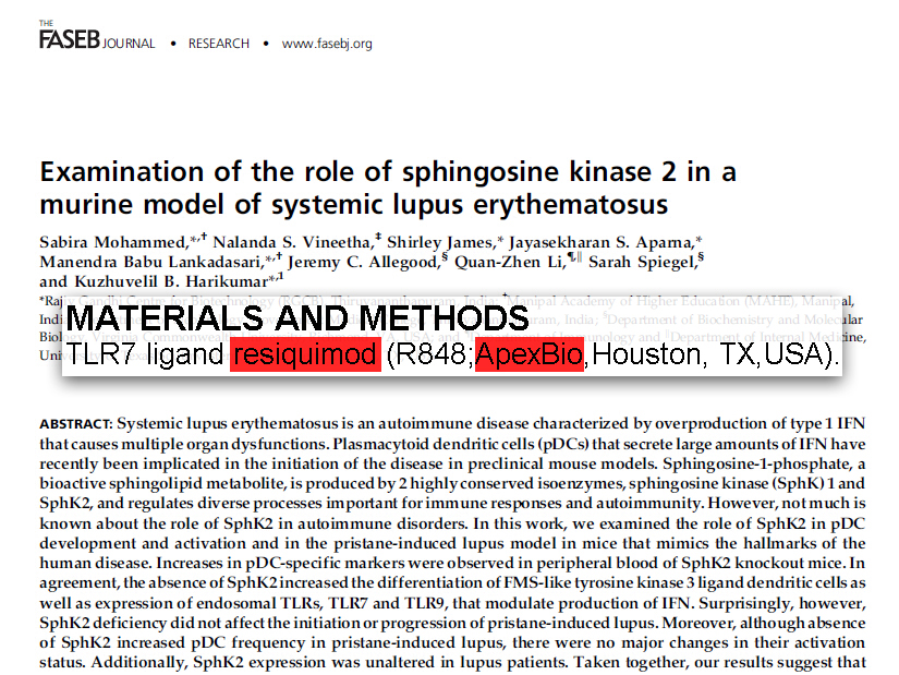 APExBIO - Resiquimod|Immune response modifier|CAS# 144875-48-9