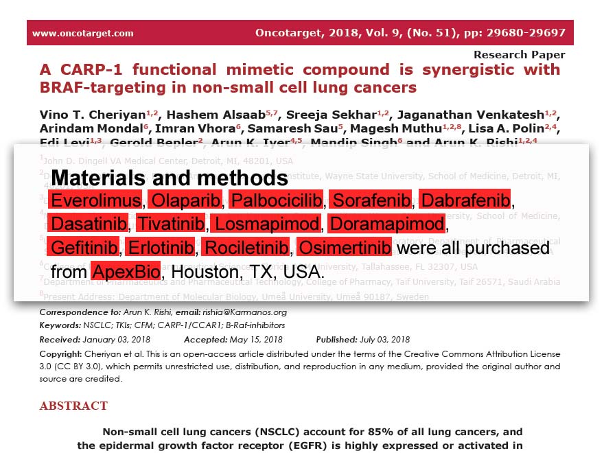 AZD-9291 - EGFR Mutant Inhibitor for Cancer Research | APExBIO