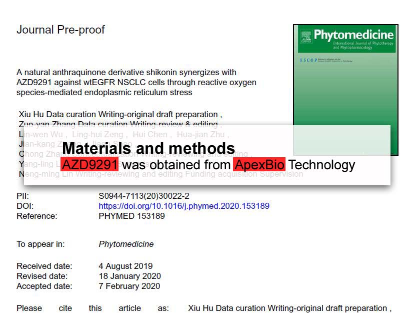 AZD-9291 - EGFR Mutant Inhibitor for Cancer Research | APExBIO