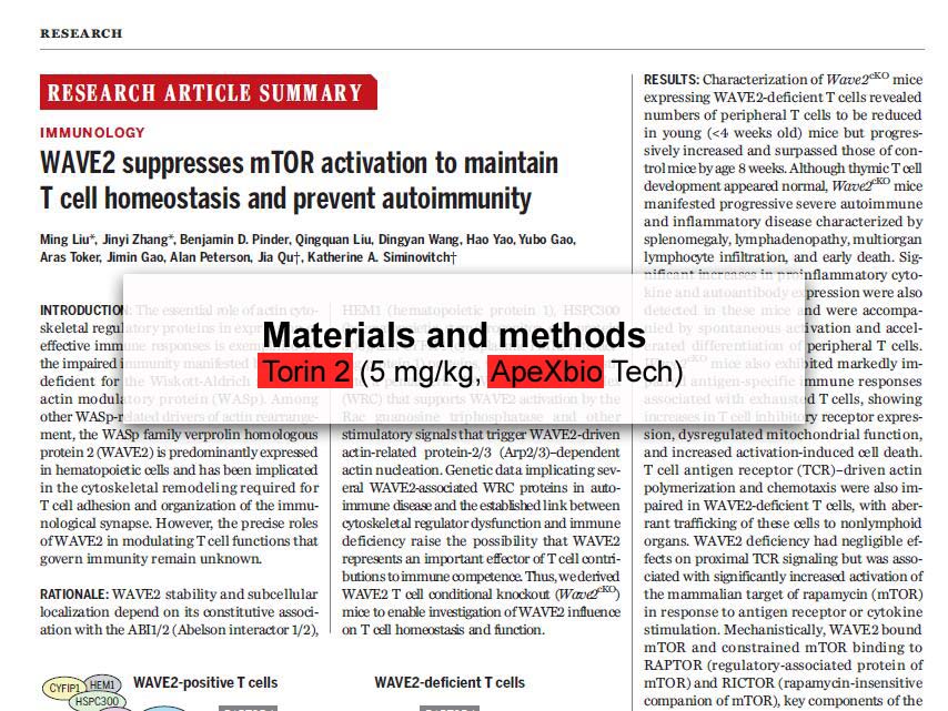 APExBIO - Torin 2|MTOR inhibitor,highly potent and selective|CAS ...