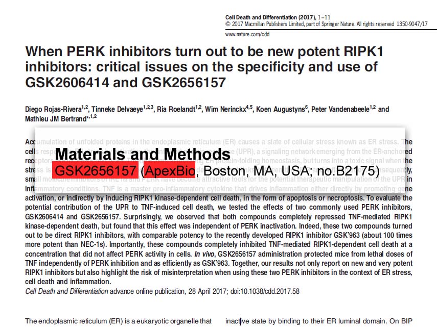 APExBIO - GSK2656157|PERK inhibitor|CAS# 1337532-29-2