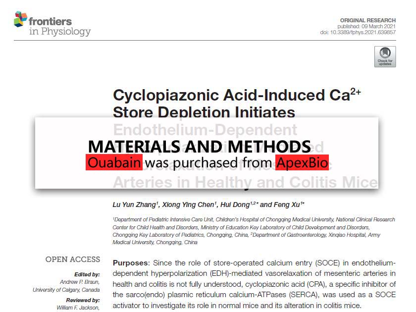 美国APExBIO中文官网 - Ouabain Octahydrate