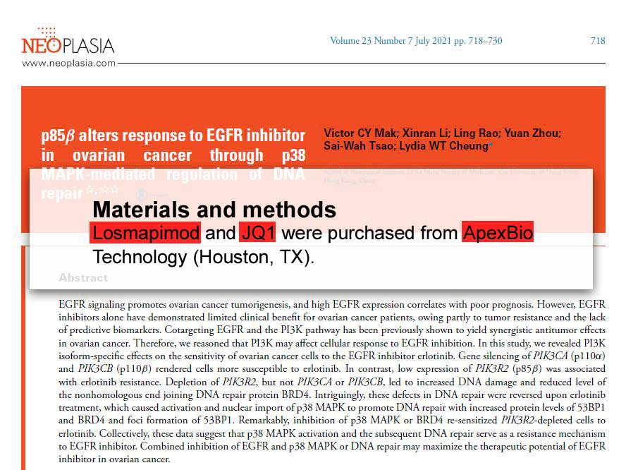 Losmapimod - p38 MAPK Inhibitor | APExBIO