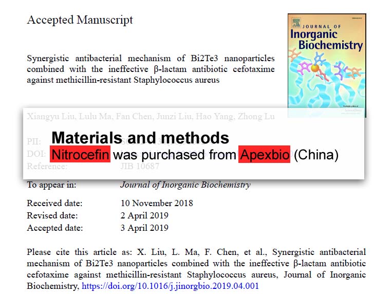Nitrocefin – β-Lactamase Substrate | APExBIO