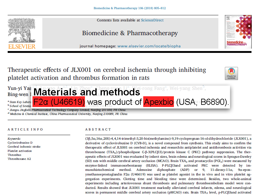 U 46619 - Thromboxane Receptor Agonist for Signaling Research | APExBIO