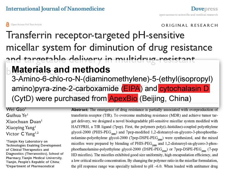 EIPA - Sodium-Hydrogen Exchanger Inhibitor | APExBIO