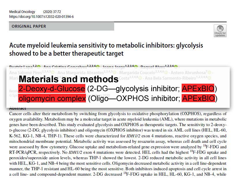 Oligomycin Complex - Mitochondrial ATP Synthase Inhibitor | APExBIO