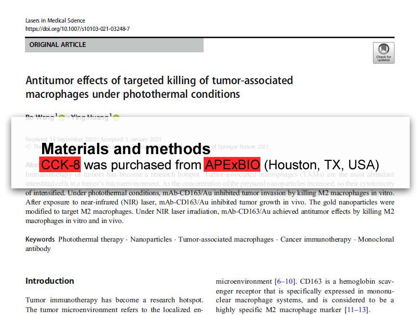 美国APExBIO中文官网 - Cell Counting Kit-8 (CCK-8)