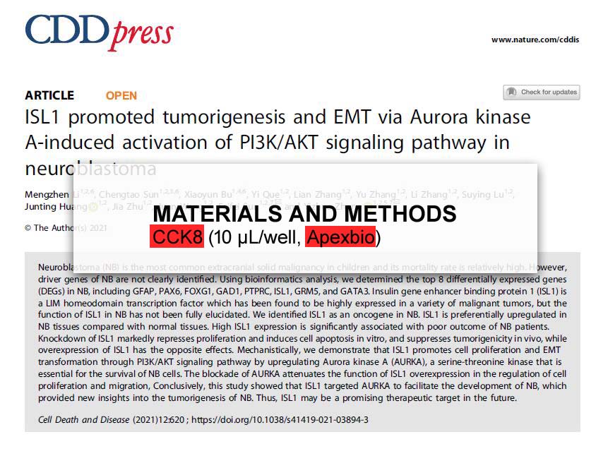 Cell Counting Kit-8 (CCK-8) - Cell Viability Assay | APExBIO