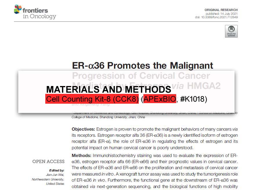 Cell Counting Kit-8 (CCK-8) - Cell Viability Assay | APExBIO