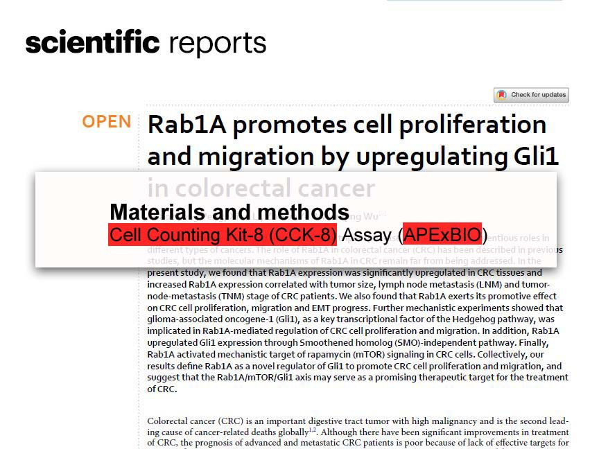 Cell Counting Kit-8 (CCK-8) - Cell Viability Assay | APExBIO