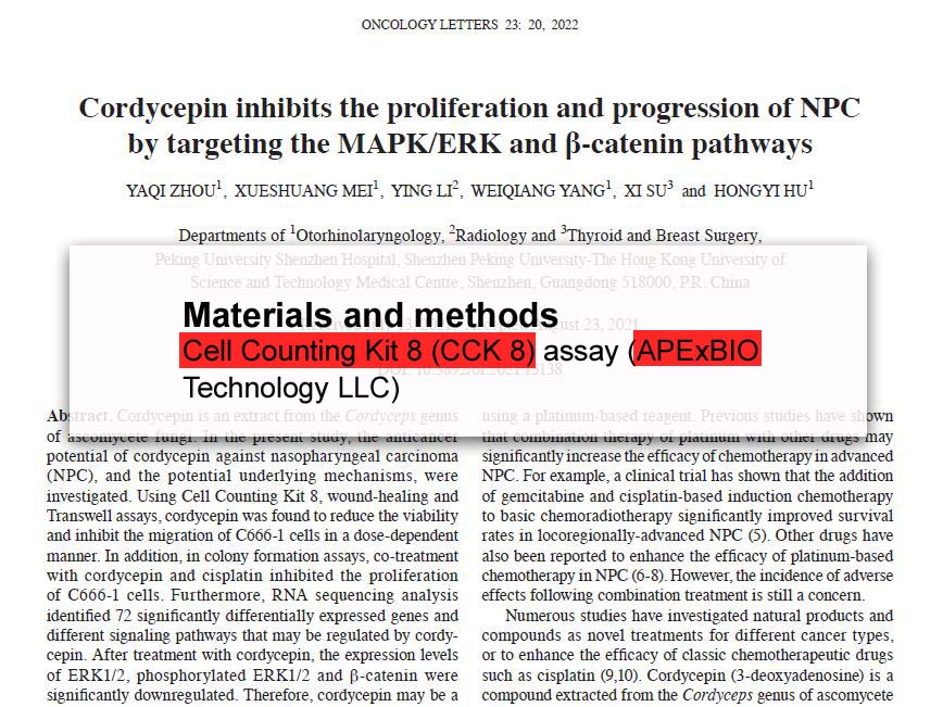 Cell Counting Kit-8 (CCK-8) - Cell Viability Assay | APExBIO