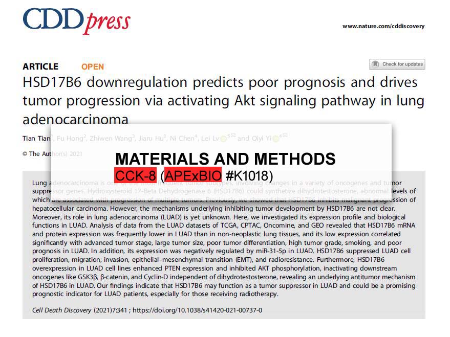 Cell Counting Kit-8 (CCK-8) - Cell Viability Assay | APExBIO