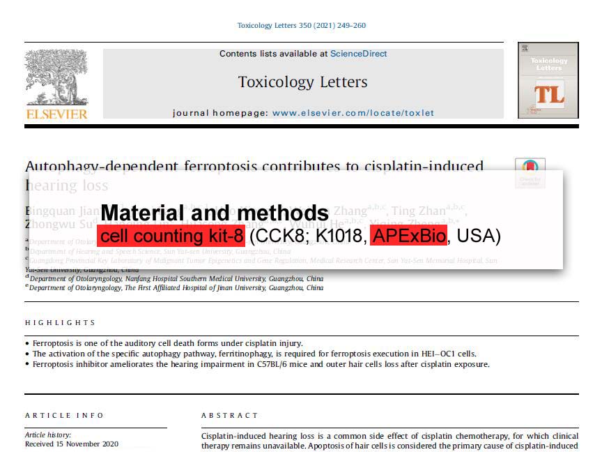Cell Counting Kit-8 (CCK-8) - Cell Viability Assay | APExBIO