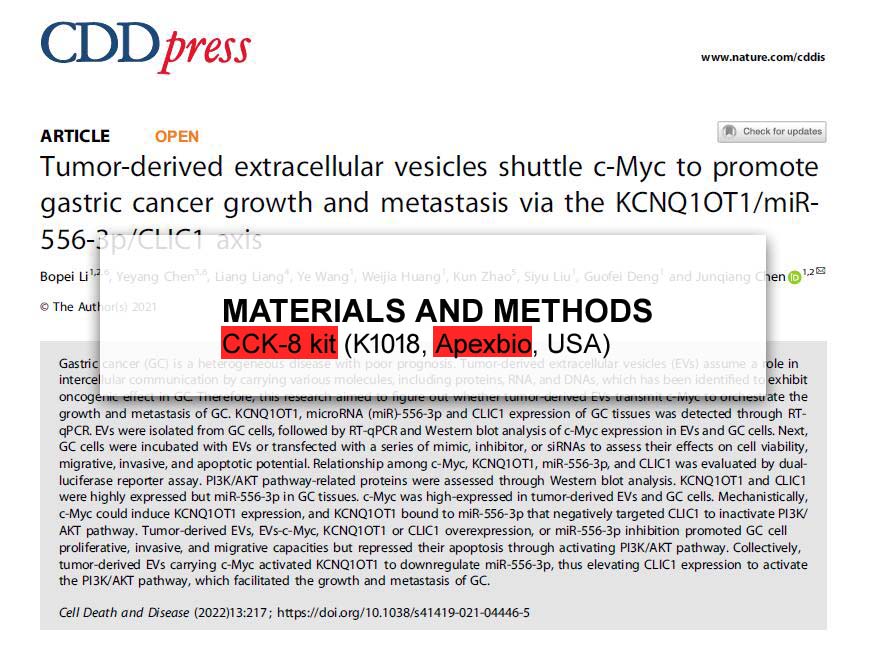 Cell Counting Kit-8 (CCK-8) - Cell Viability Assay | APExBIO