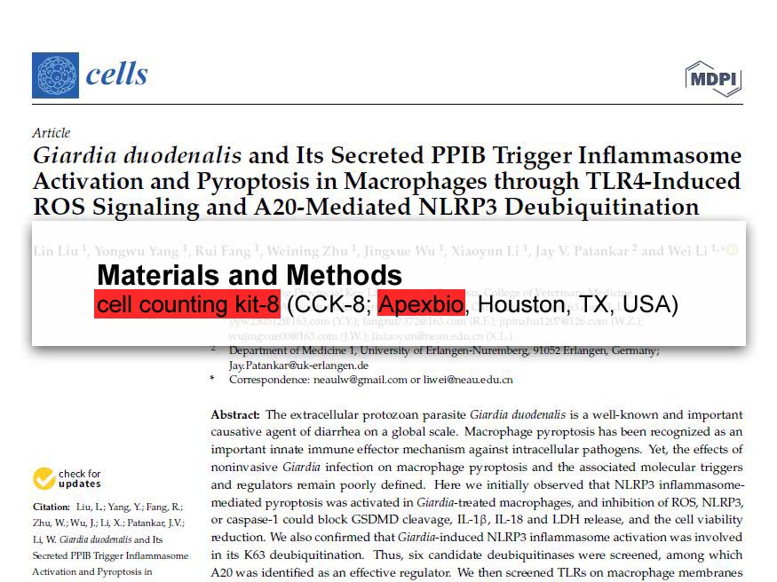 Cell Counting Kit-8 (CCK-8) - Cell Viability Assay | APExBIO