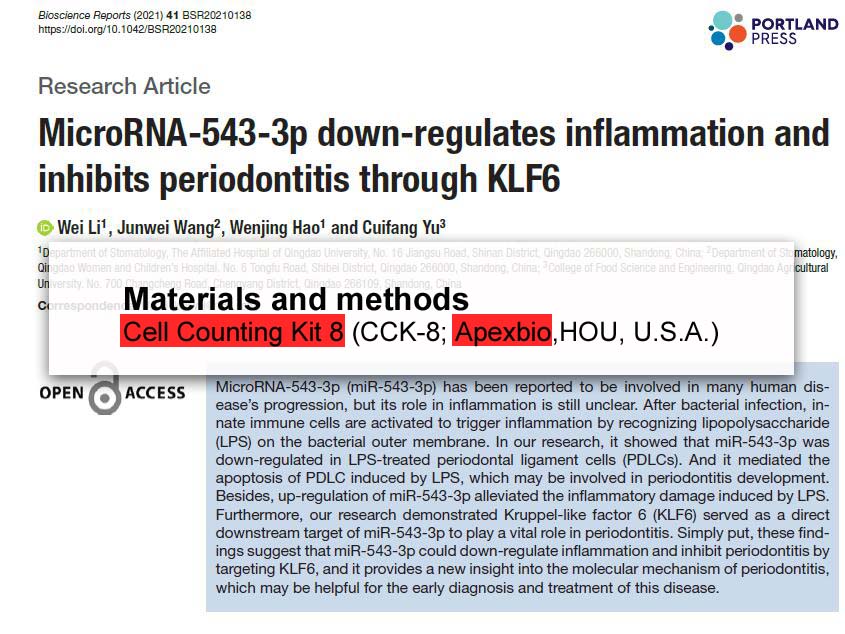 Cell Counting Kit-8 (CCK-8) - Cell Viability Assay | APExBIO