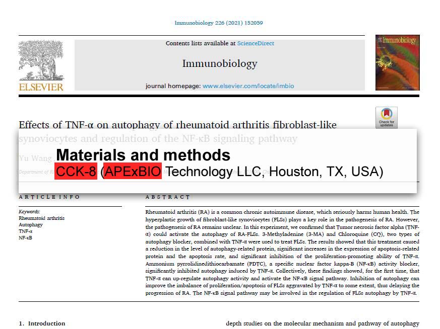 Cell Counting Kit-8 (CCK-8) - Cell Viability Assay | APExBIO