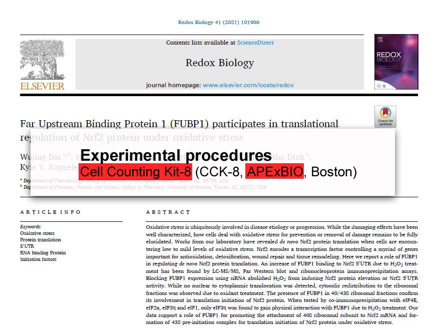 Cell Counting Kit-8 (CCK-8) - Cell Viability Assay | APExBIO