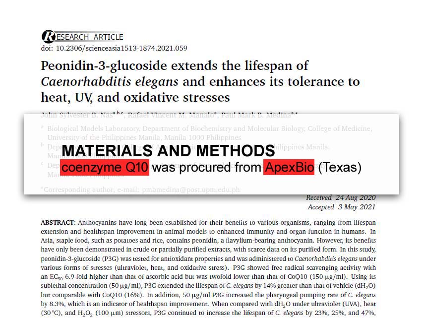 美国APExBIO中文官网 - Coenzyme Q10
