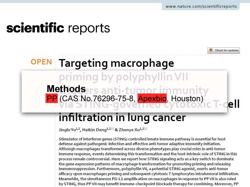 美国APExBIO中文官网 - Polyphyllin VII